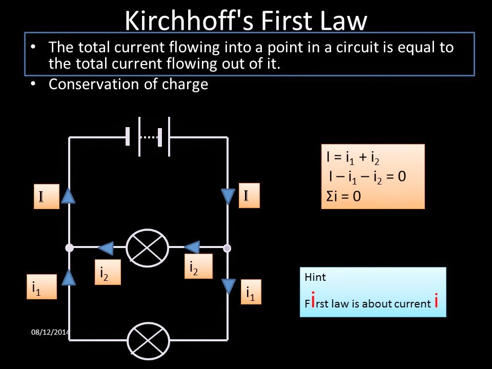 Mr Lloyd's Interactive Board: y12 Kirchhoff's First Law