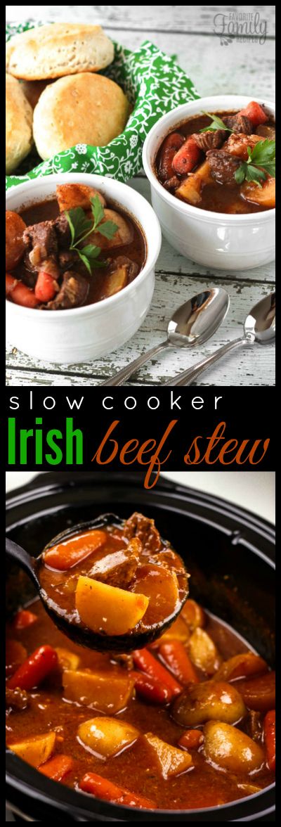 Slow Cooker Irish Beef Stew Recipe - Girls Dishes