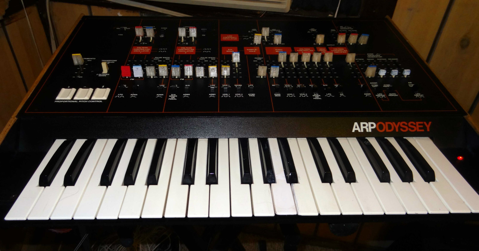 MATRIXSYNTH: Arp Odyssey MK3 with Custom Slider Caps