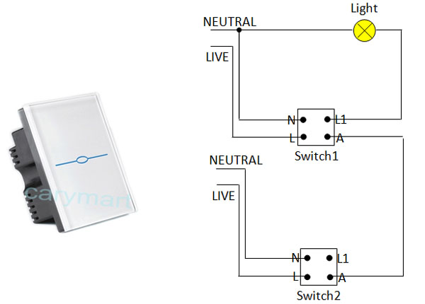 Difference between traditional two-way switch and new electrical touch ...