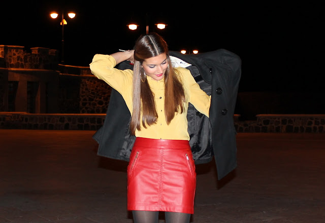 Marilyn's Closet - FASHION BLOG: Red and Mustard