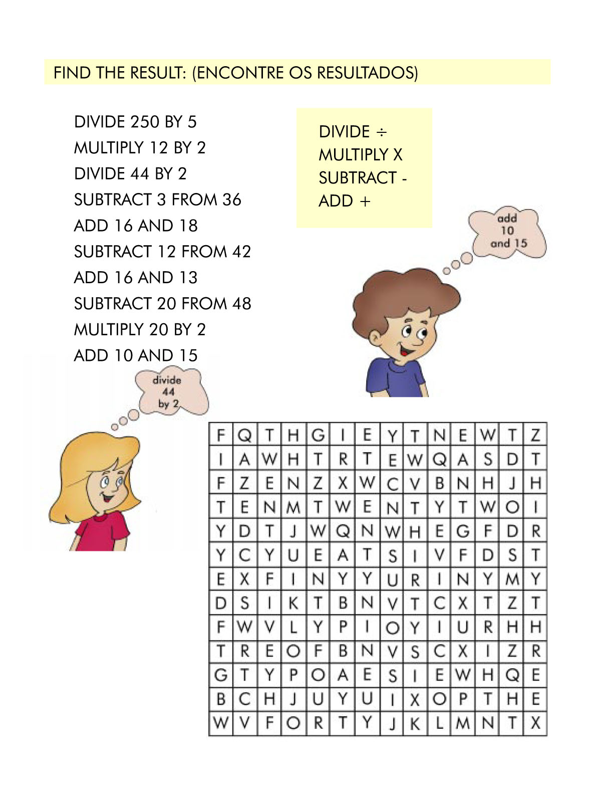 Atividades de inglês para o 4° ano - atividades de inglês prontas para ...