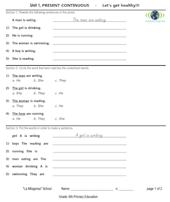 REINFORCEMENT EXERCISES 6TH TIGER | ENGLISH LANGUAGE RESOURCES FOR ...