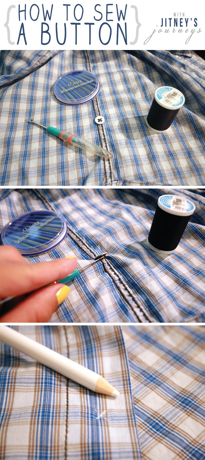 Life Skills 101: How to Replace and Sew a Button