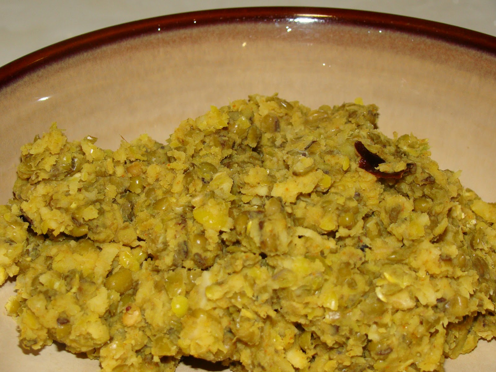 Healthykitchen: Cherupayar thoran /Moong dal thoran