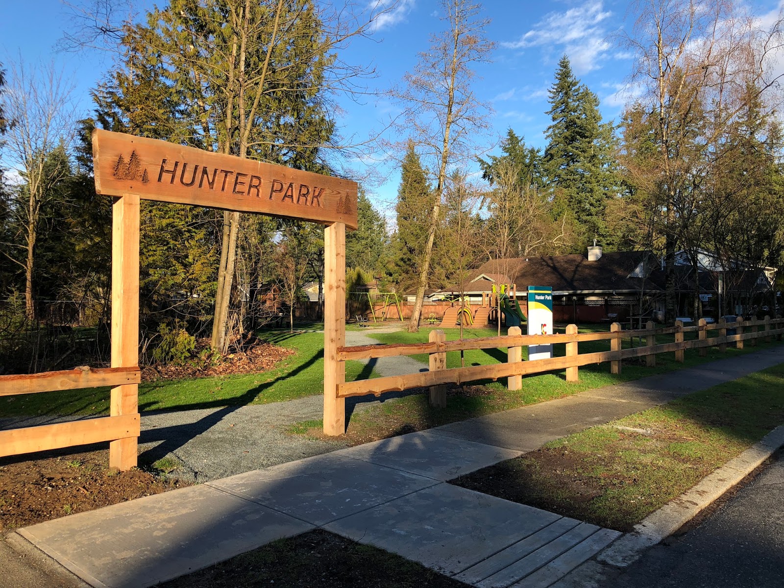 The South Fraser Blog: Newly restored Hunter Park in Picture