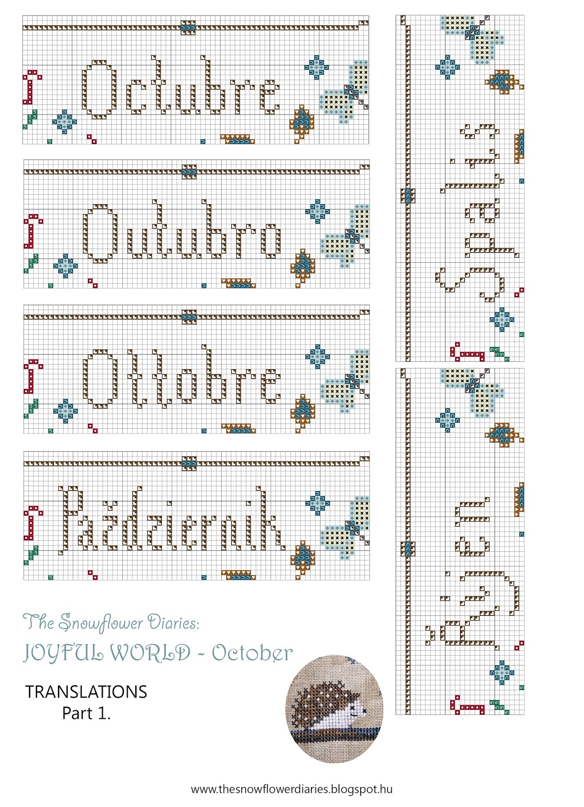 JOYFUL WORLD - OCTOBER PATTERN