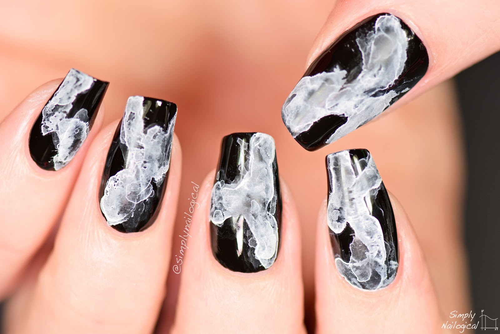 Simply Nailogical: Rainbow smoke nails | Mani swap with Elleandish!