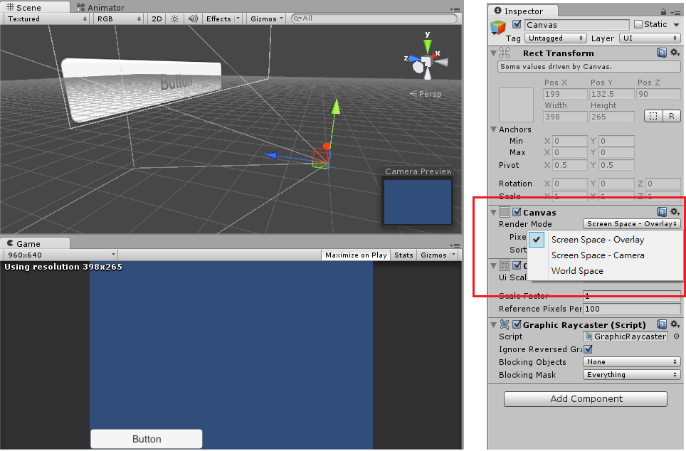【Unity遊戲製作】勇者拉德小酒館: 【Unity】UI物件 Canvas設定(1)