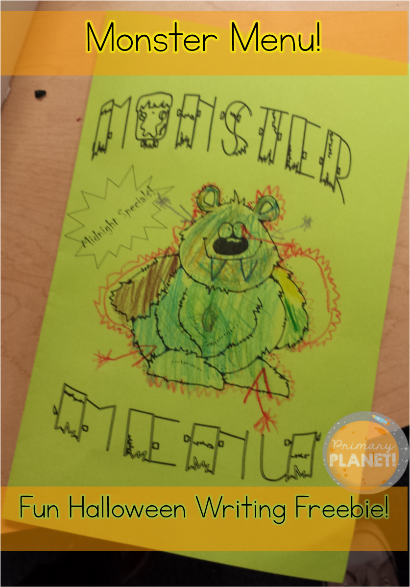 Monster Menu: Halloween Writing Project - Primary Planet