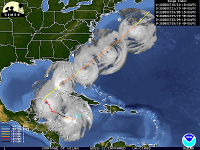 A History of.: Hurricane season- Hurricane Wilma.