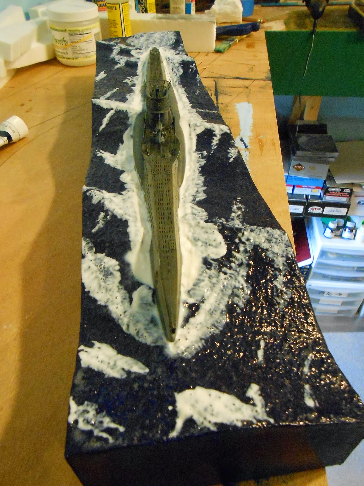 The U-Boat Yard: U-73 water effect preview