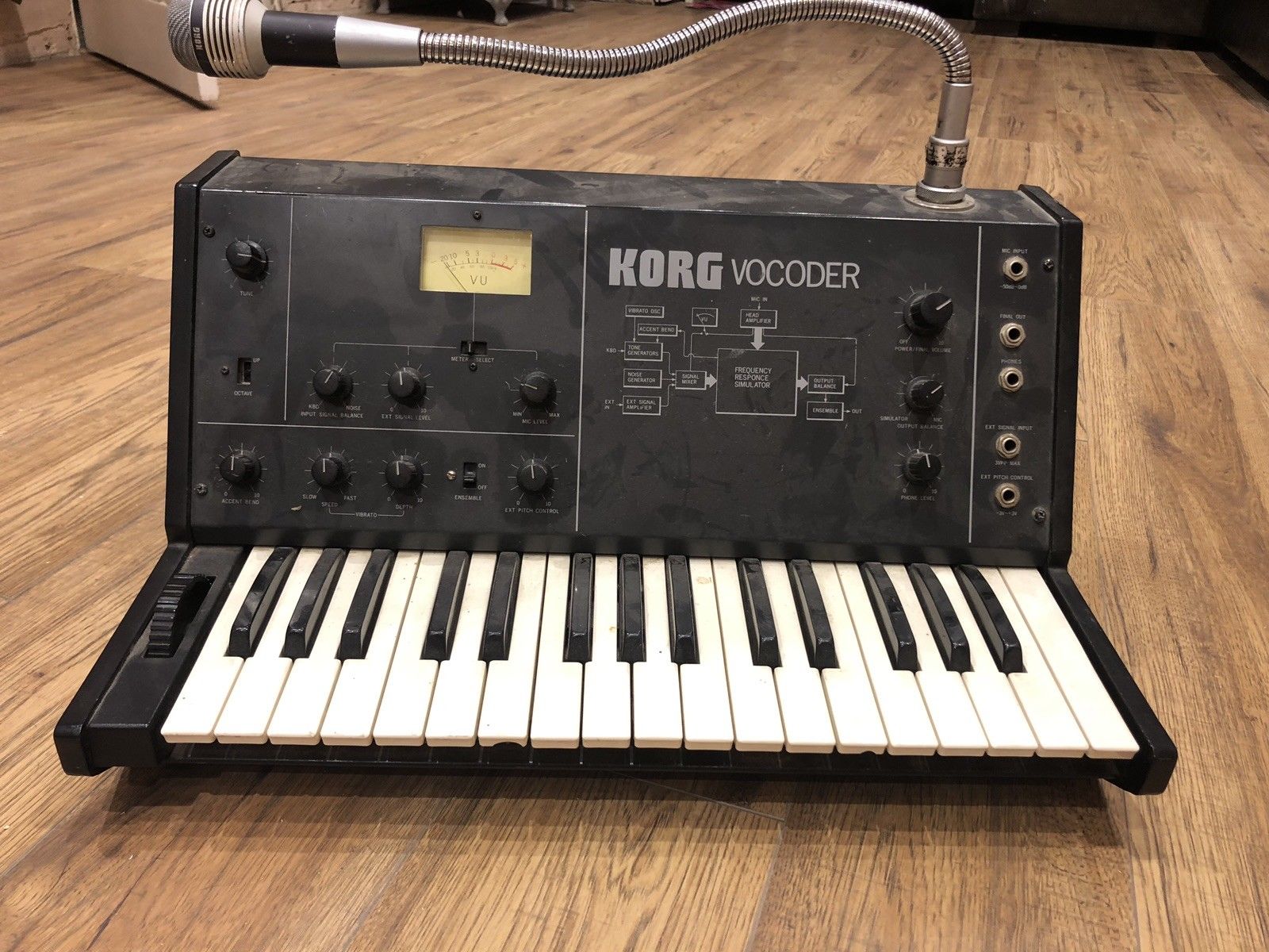 MATRIXSYNTH: KORG VOCODER VC-10 Analogue Vintage 20-Band Vocoder SN 160420