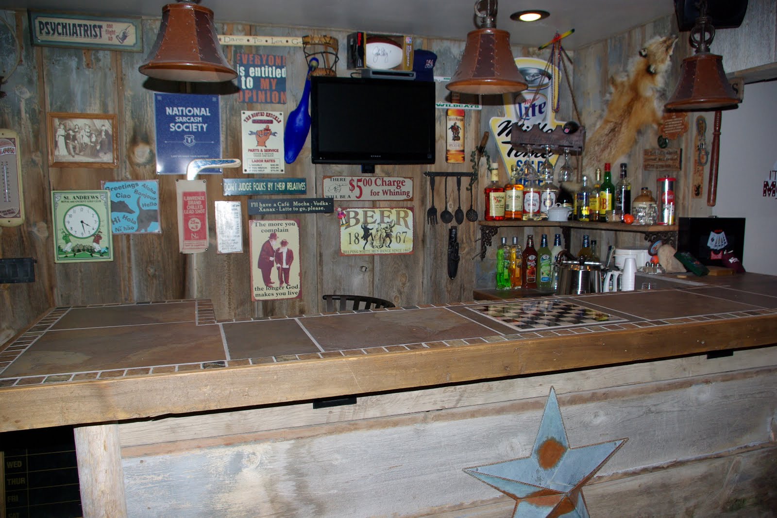 Reclaimed Rustics: Barn Wood Bar