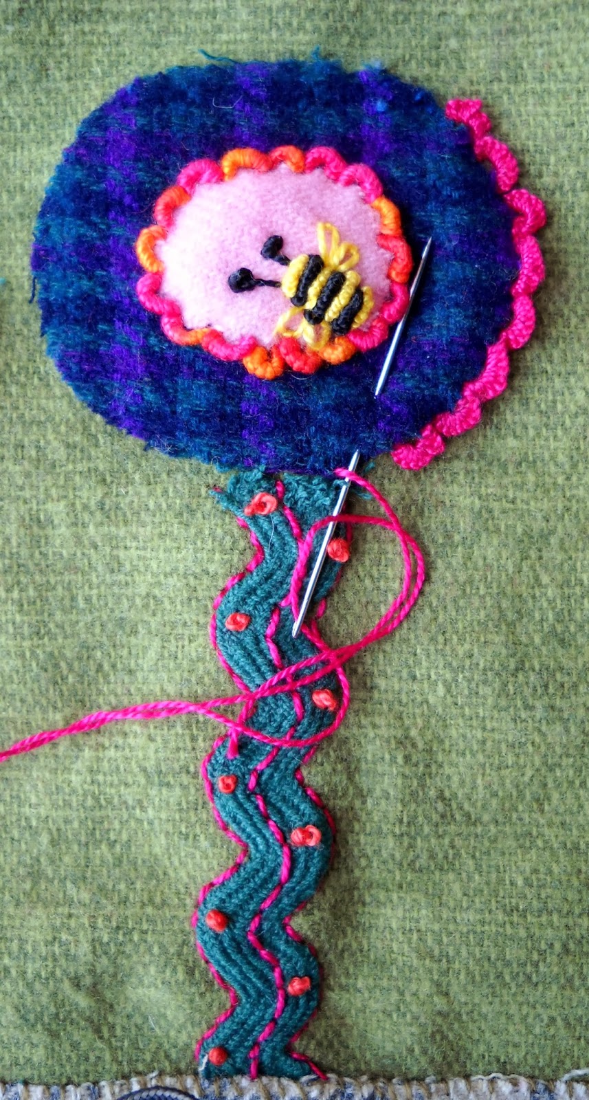 Val's Quilting Studio: Wool Stitching