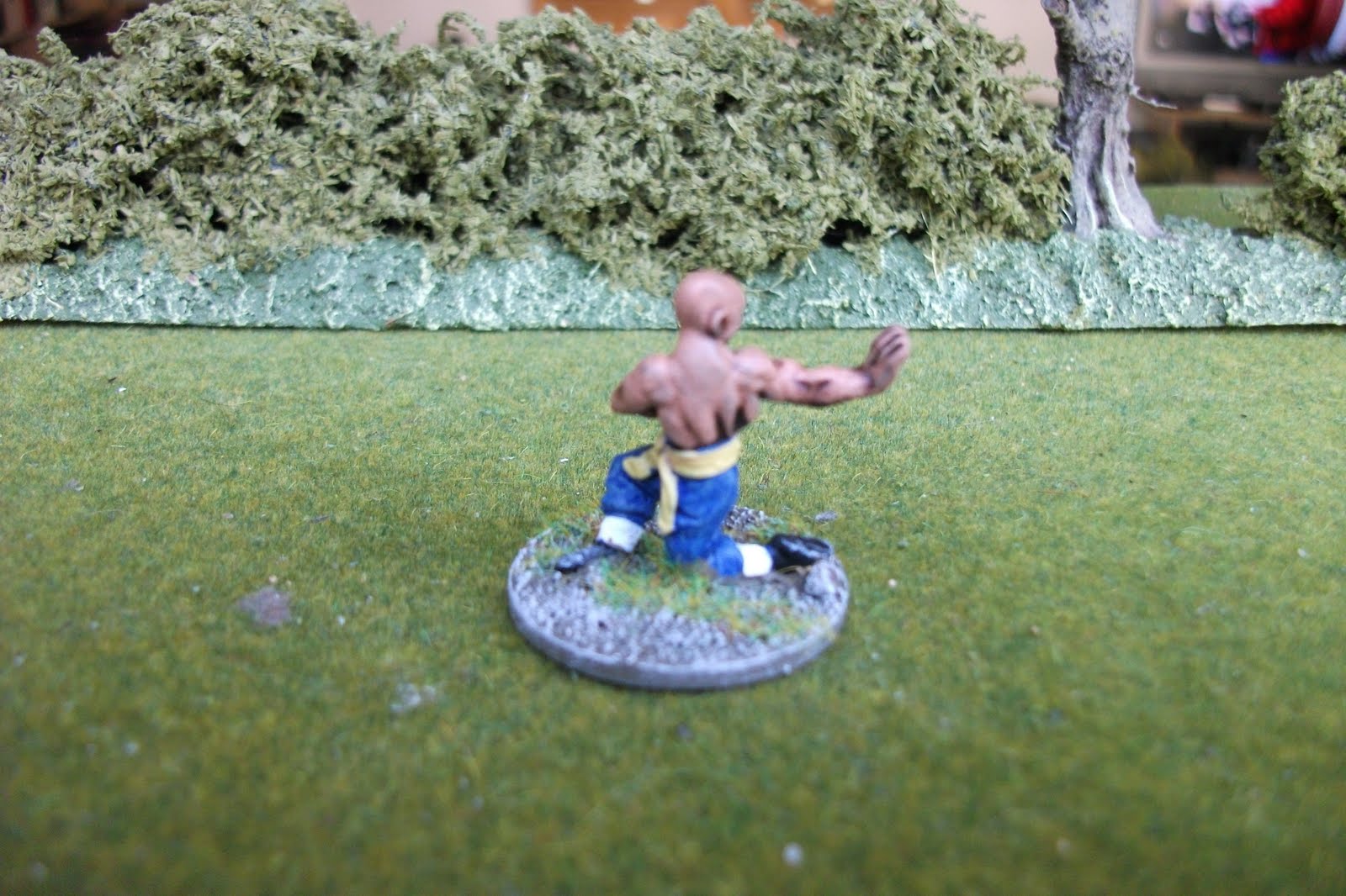 The Angry Lurker: 28mm Painted Hasslefree Martial Artist Miniature: Osato
