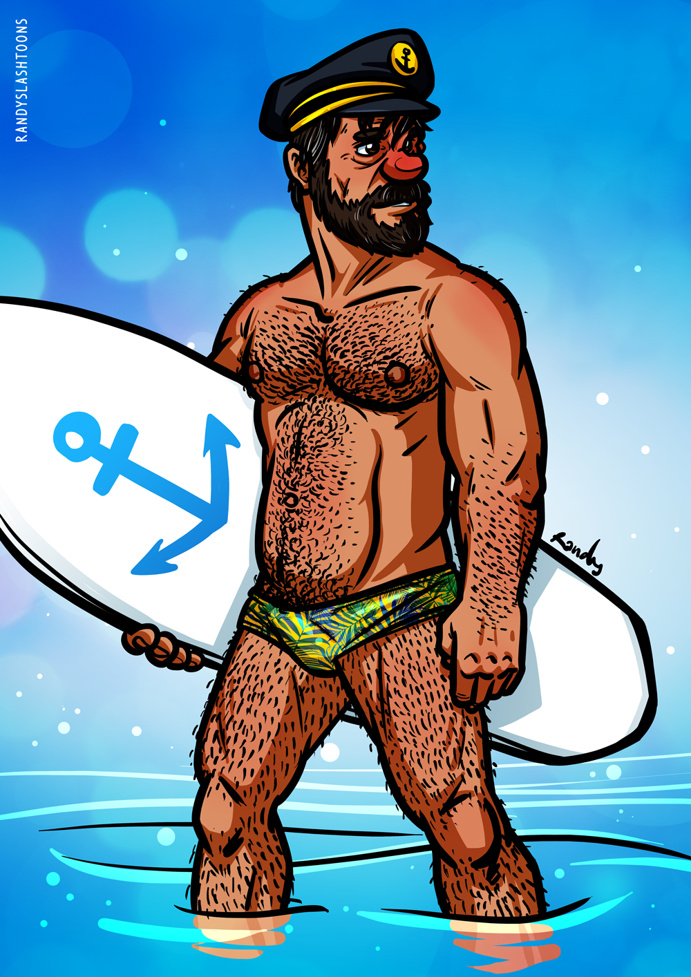 Randy Slash Toons Captain Haddock