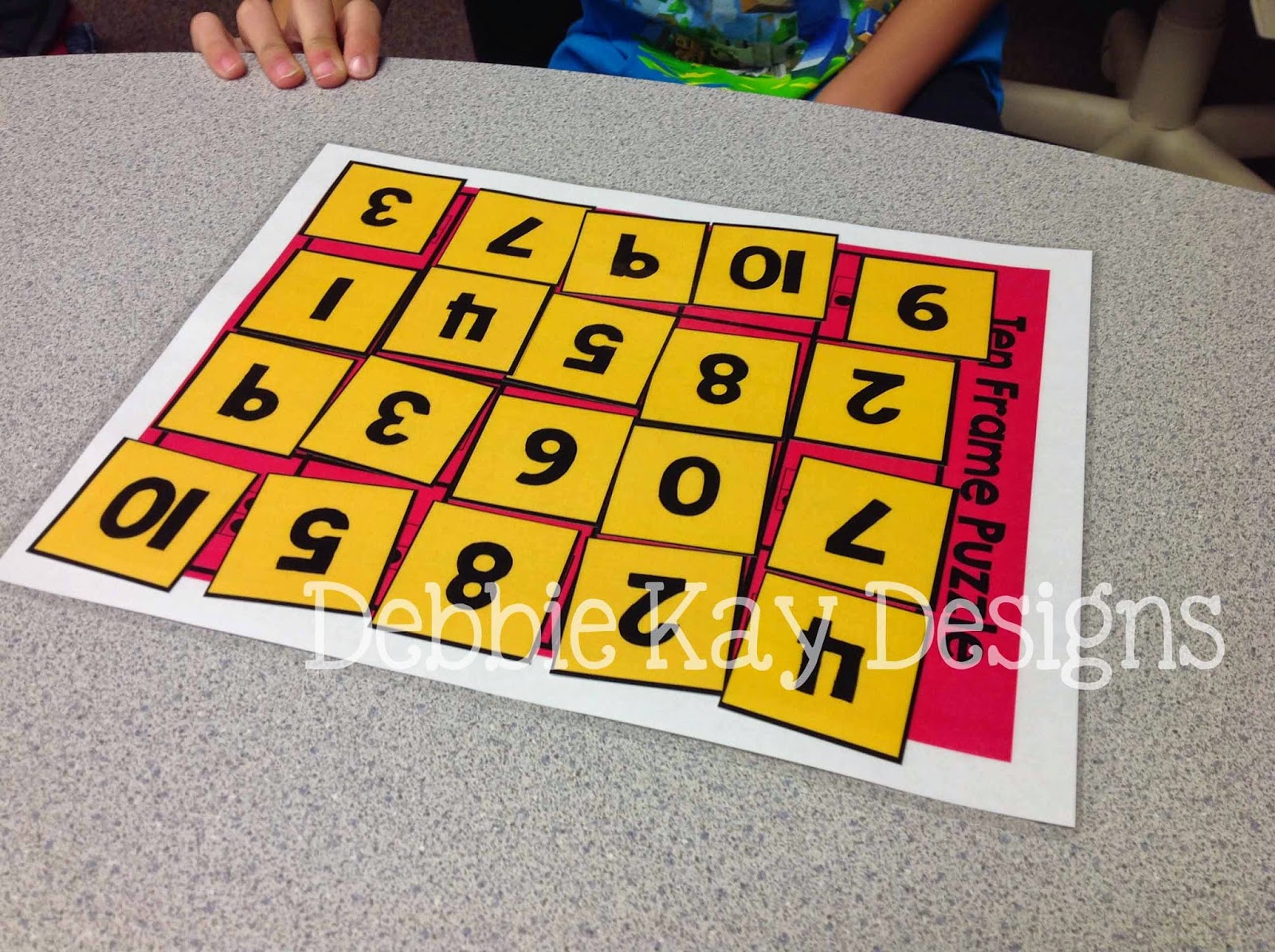 debbie kay designs: Ten Frame Puzzle Races