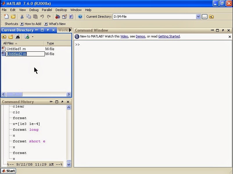 Product Design Engineering: MATLAB Tutorial - MATLAB Matrix main ...