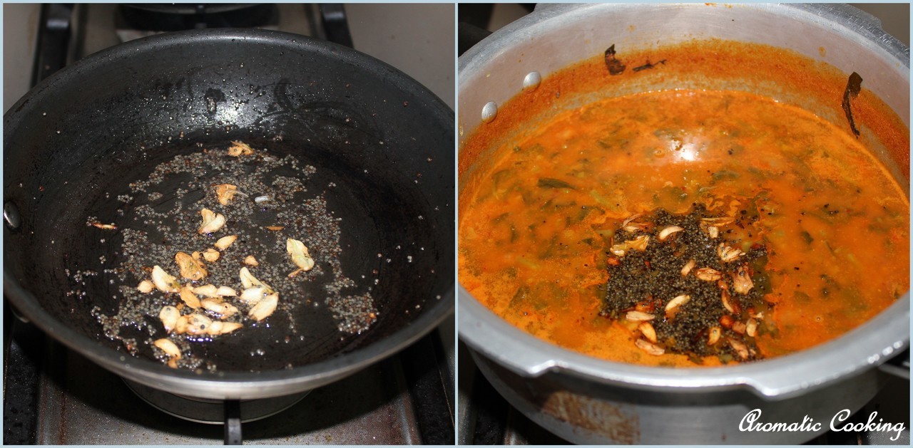 Aromatic Cooking: Basale Soppu Koddel, Malabar Spinach Sambar