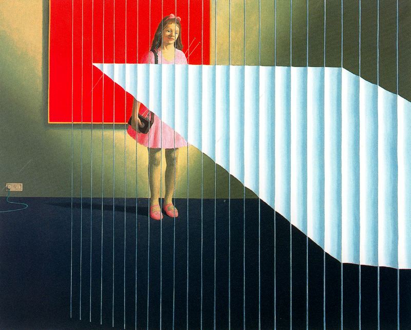 Painting of Jeffrey Smart artist, Jeffrey Smart paintings