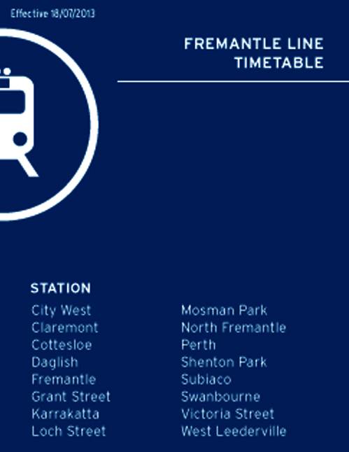 Fremantle Railway Line (Perth WA) ~ TRESCHAUD'S REVIEWS