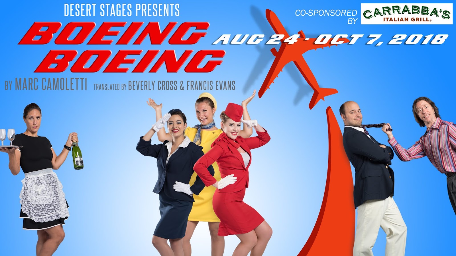PHX Stages: promo photos - BOEING BOEING - Scottsdale Desert Stages Theatre