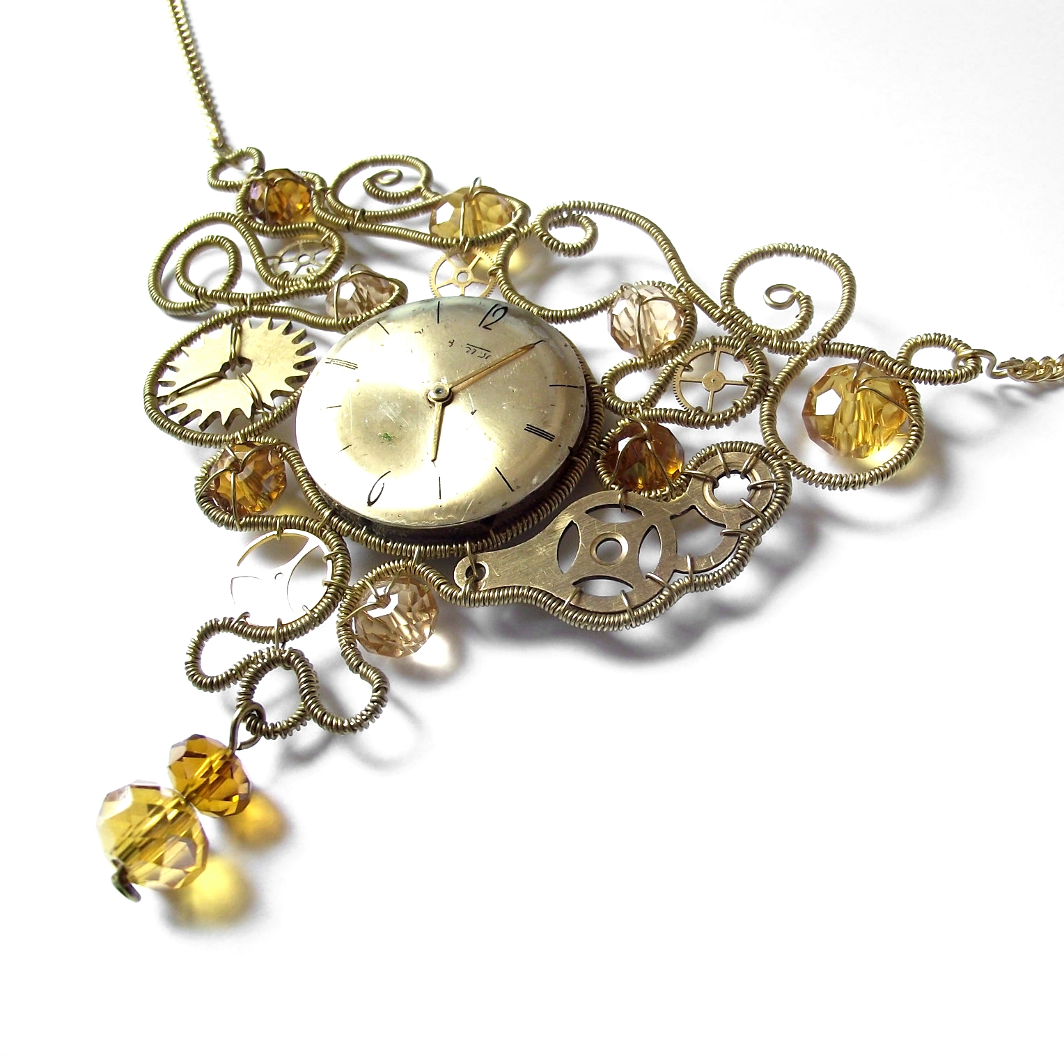 Time machine - wire wrapping competition #2 | GERMIA - Autorské šperky