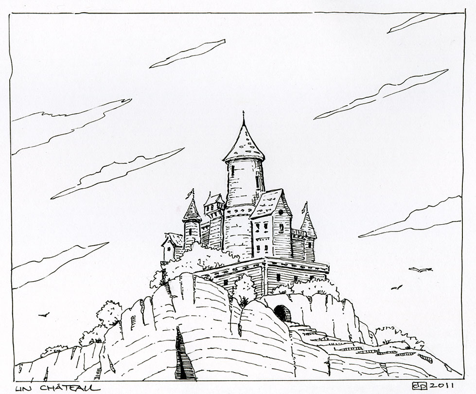 Les dessins de Daniel: Un château - A castle