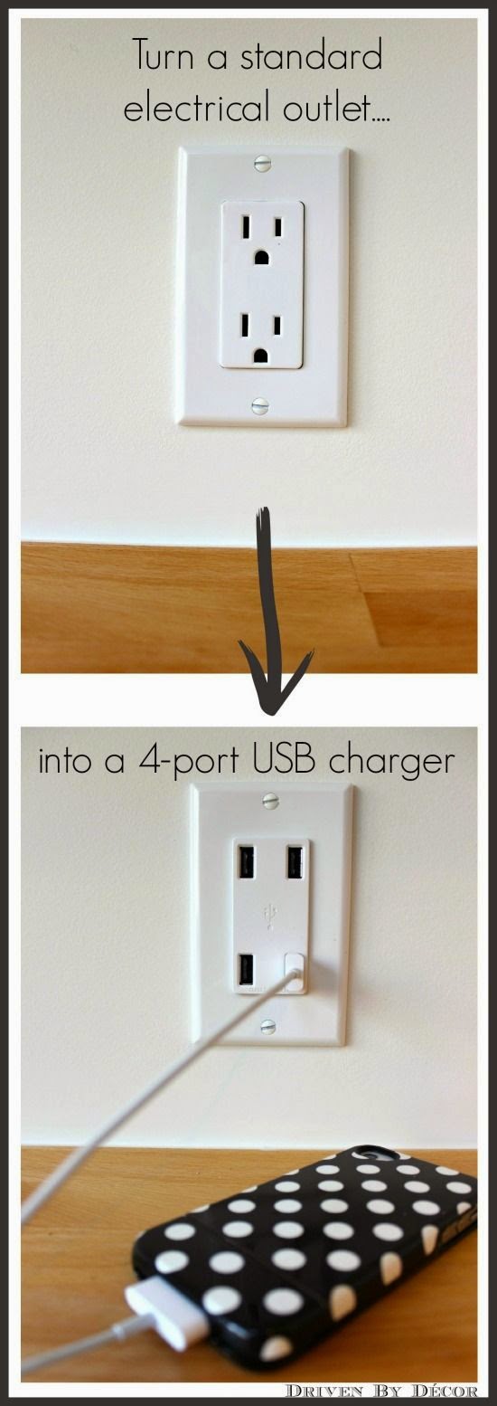 Craft Project Ideas: Family Charging Station