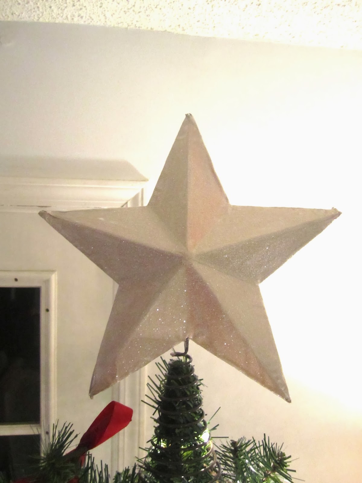 Swoon Style and Home: DIY Glittery Christmas Tree Star Tree-Topper