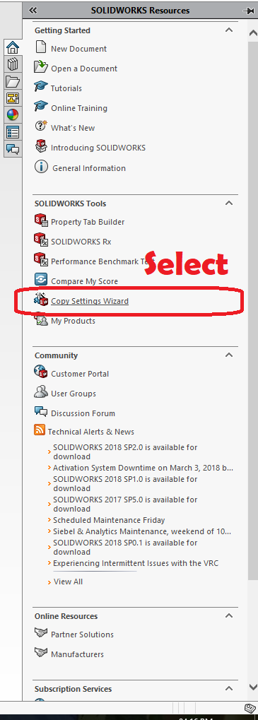 Design Tech Academy: How to Backup/Restore (Copy Setting wizard) setting of SolidWorks