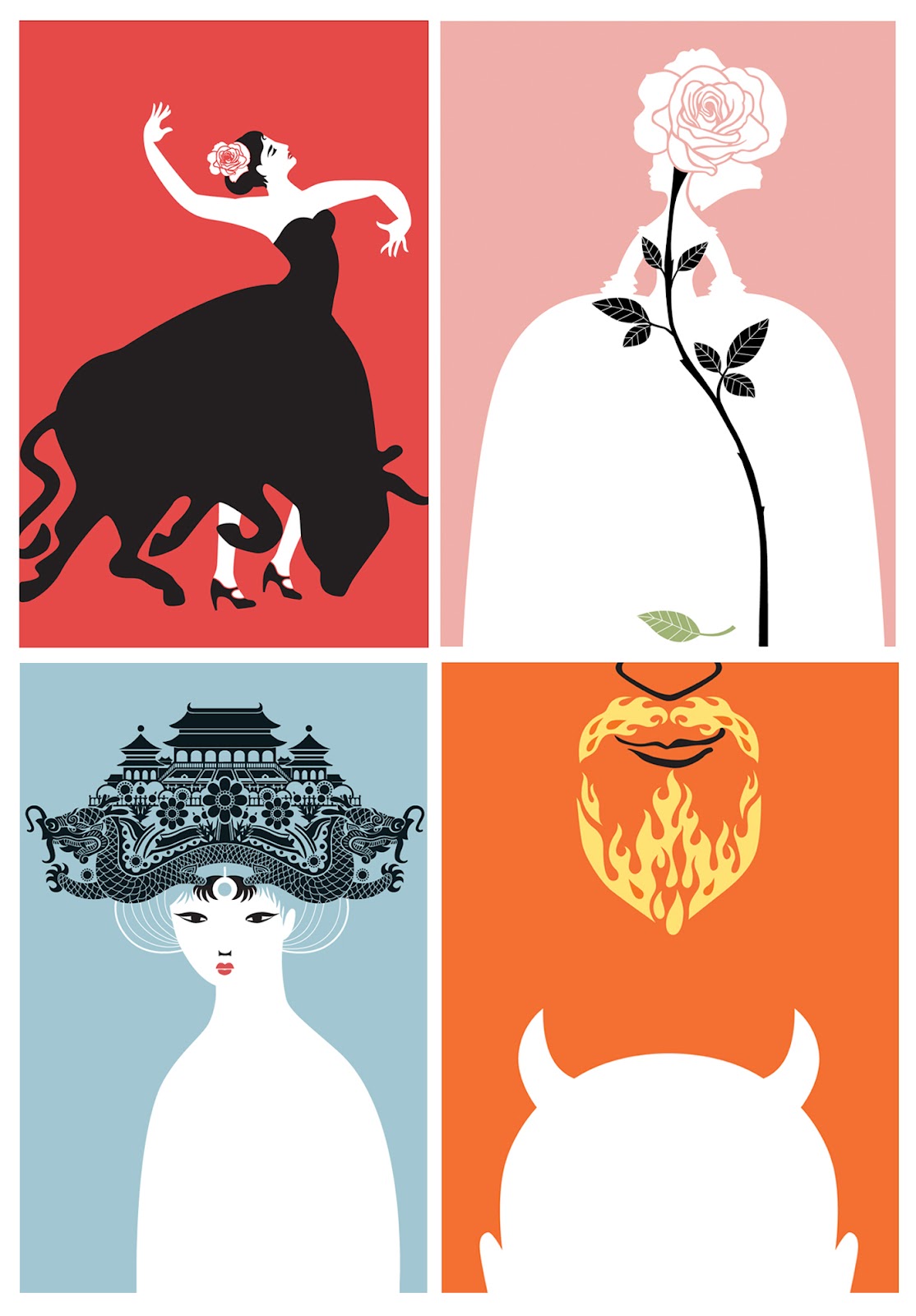 illustration+letterpress: Opera Posters {illustration}