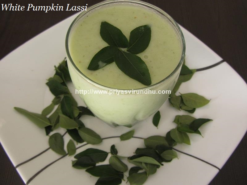 Priya's Virundhu: White Pumpkin Lassi Recipe/Pumpkin Lassi with Yogurt ...