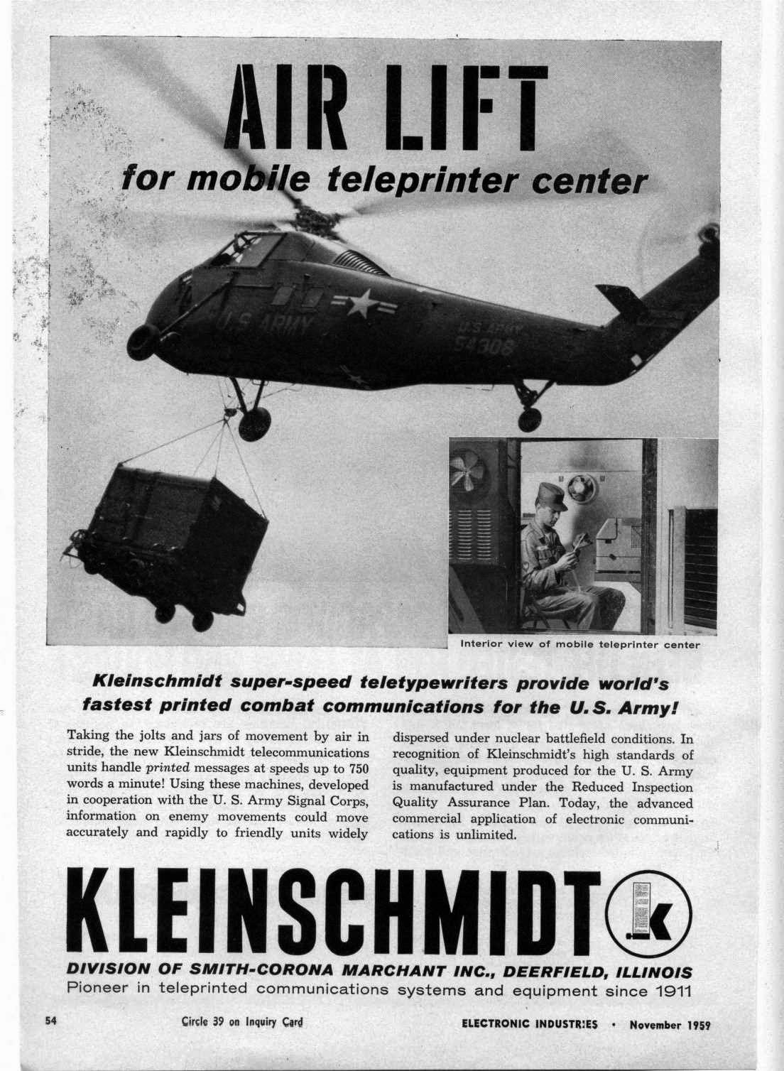 Taipei Signal Army: SCM Kleinschmidt: The Army's Teletype During The ...