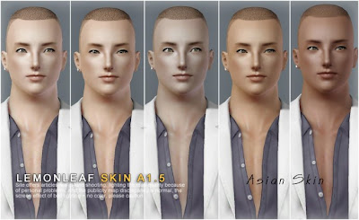 My Sims 3 Blog: Asian Skin - Sims3 skin A1.5 A1.0 Face Revision by ...
