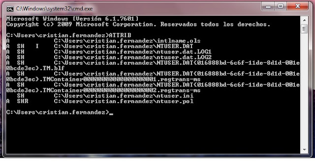 Comandos internos de windows