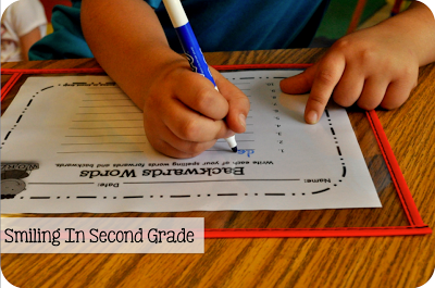 Smiling in Second Grade: Reusable Dry Erase Pockets