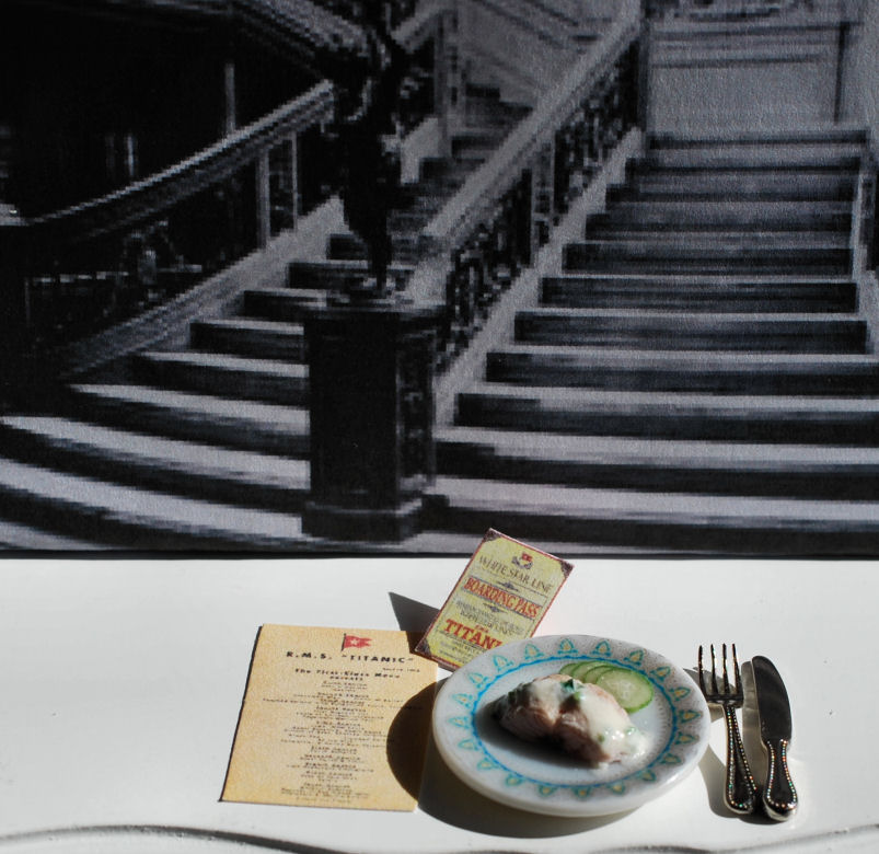 Christel Jensen: Titanic third course meal in first class