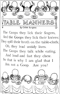 19th Century Historical Tidbits: Table Manners & Goops