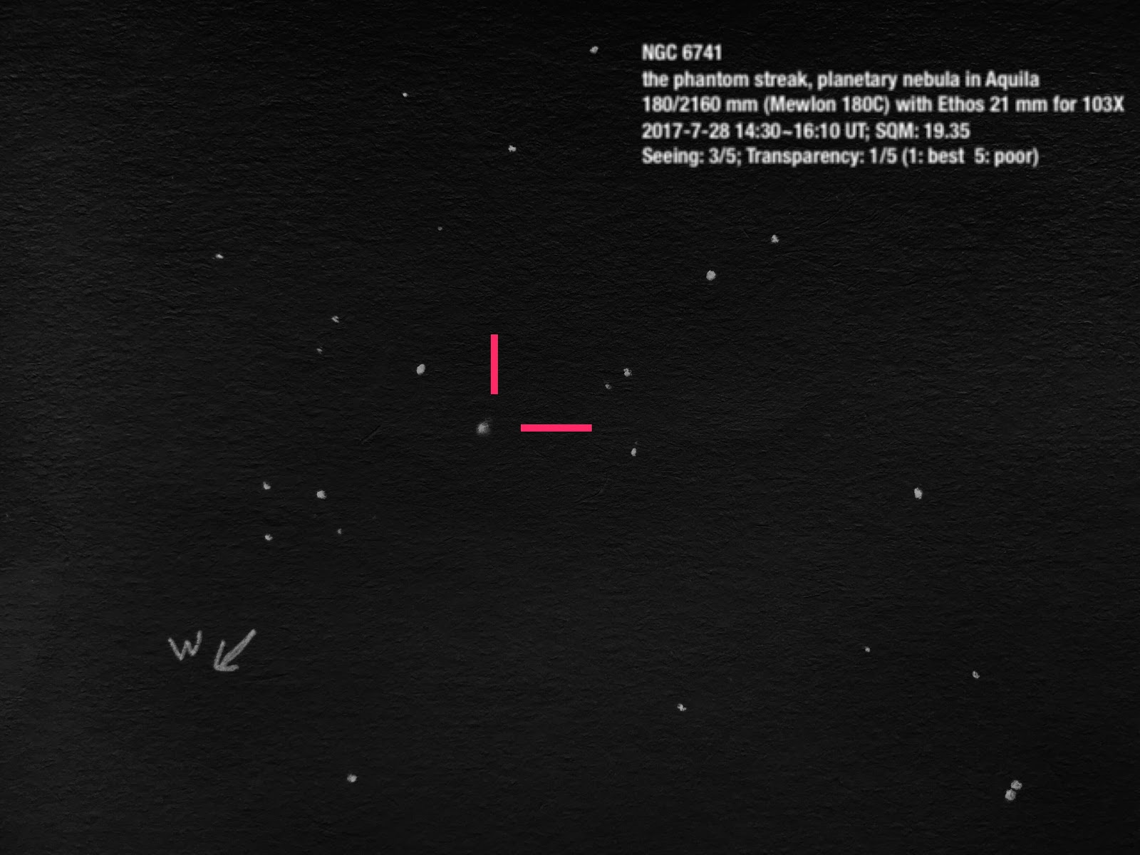 Practice: 天鷹座裏三個行星狀星雲順便開光 Mewlon-180C -- NGC 6741, NGC 6781, NGC 6790