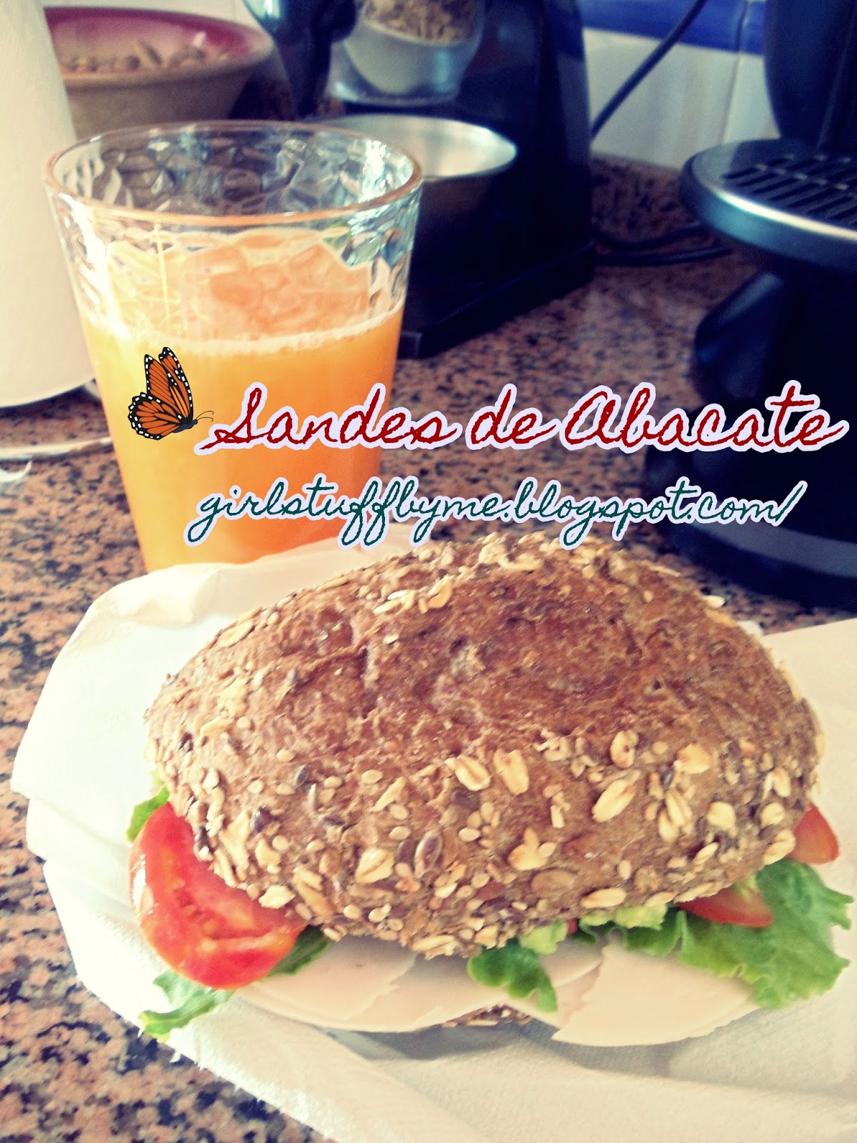 Girl stuff : Breakfast #Sandes de abacate + sumo de laranja natural