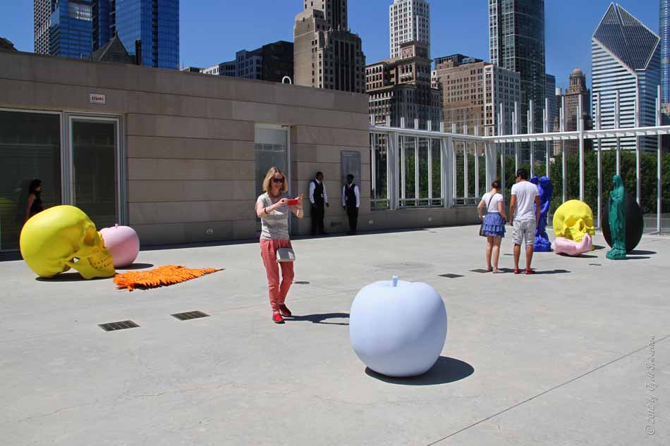 Public Art in Chicago: AIC: Bluhm Family Terrace [Sculptures by ...