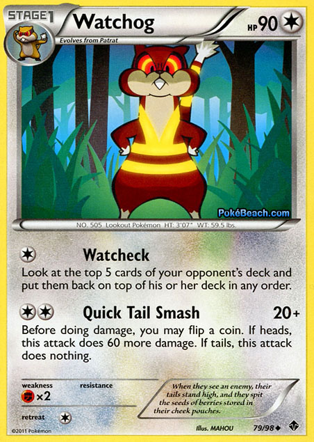 Watchog -- Emerging Powers Pokemon Card Review | PrimetimePokemon's Blog