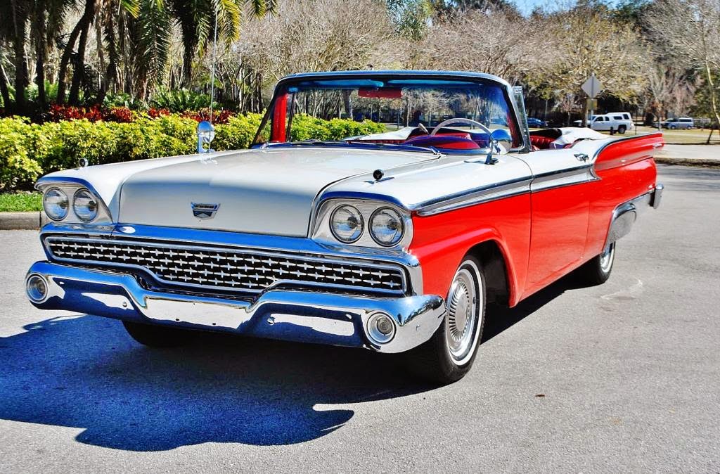All American Classic Cars: 1959 Ford Galaxie Sunliner 2-Door Convertible