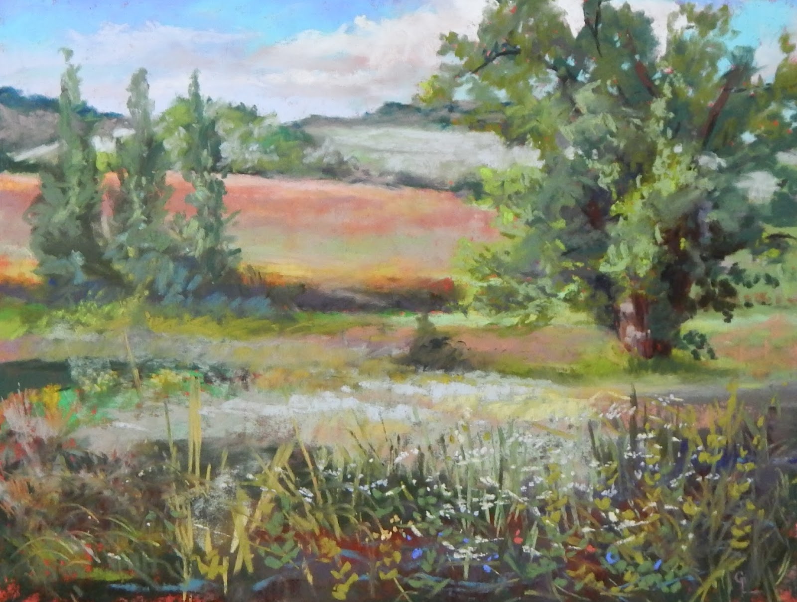 Gin Lammert Pastel & Oil: "Late Summer Color"