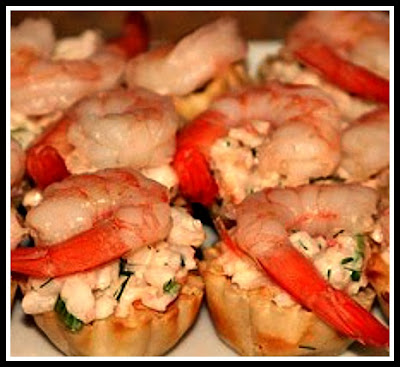 Sandra's Alaska Recipes: SANDRA'S SAVORY SHRIMP TARTLETS