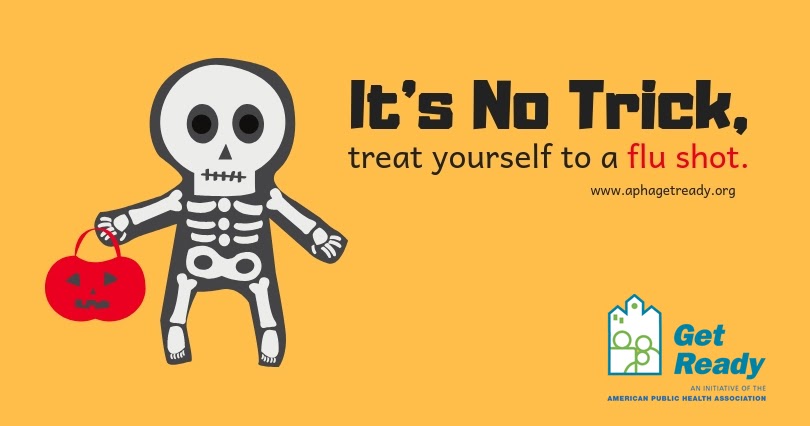 Get Ready: Say boo! to the flu with our new Halloween graphics