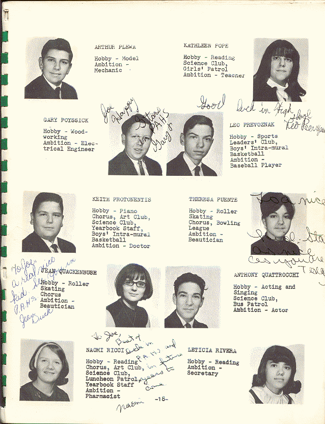 Historic Perth Amboy Virtual Museum: Shull School Yearbook 1966 - Part 3