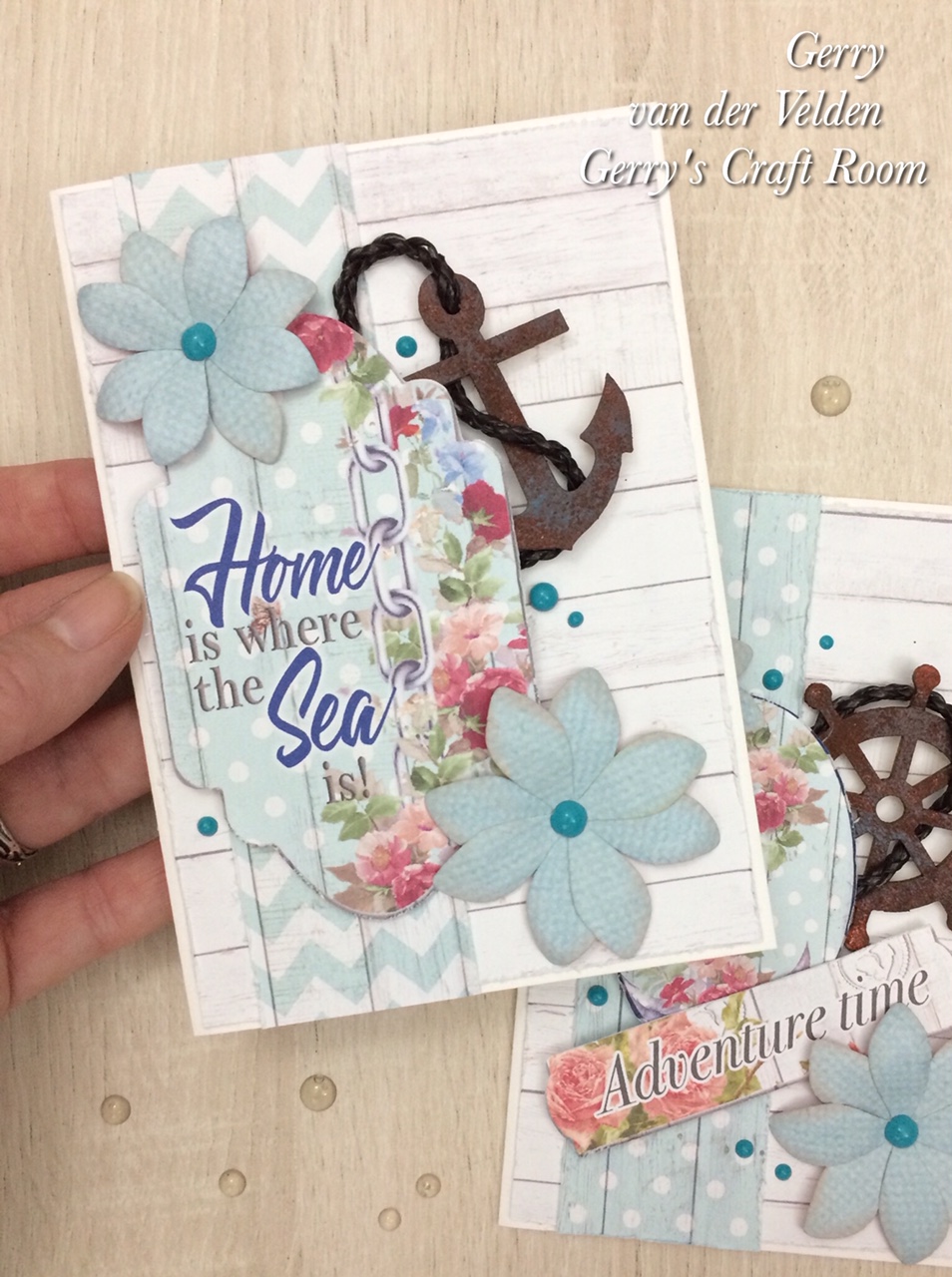 Easy Layered card & beginners flowers - Gerry's Craft Room